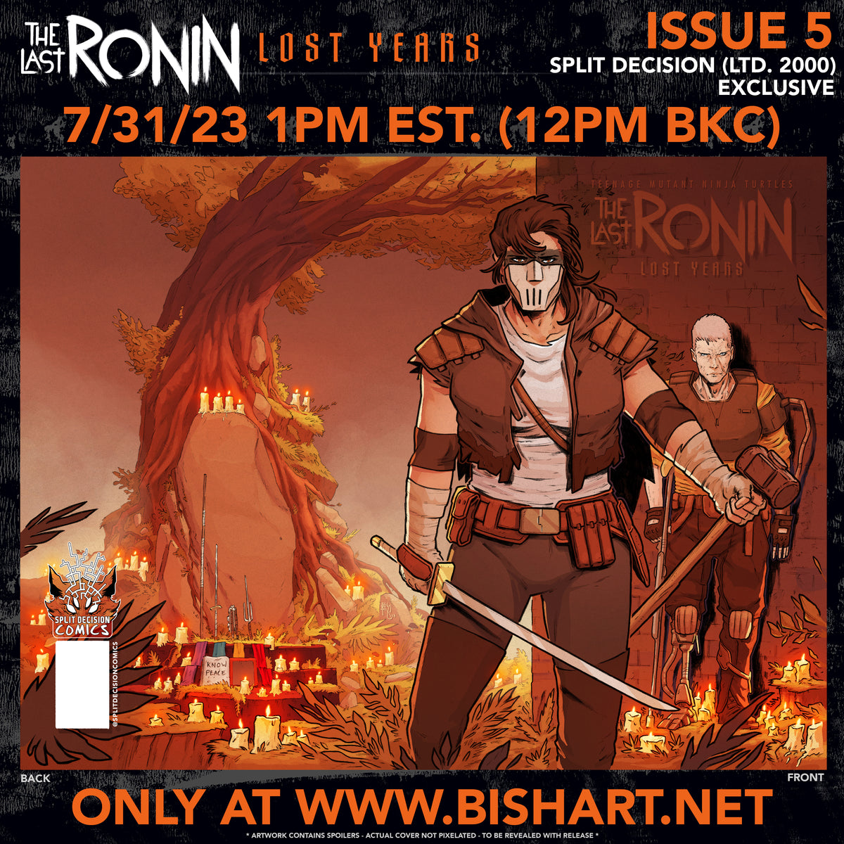 LAST RONIN - LOST YEARS #5- SPLIT DECISION COMICS EXCLUSIVE (LTD.2000) – BISHART