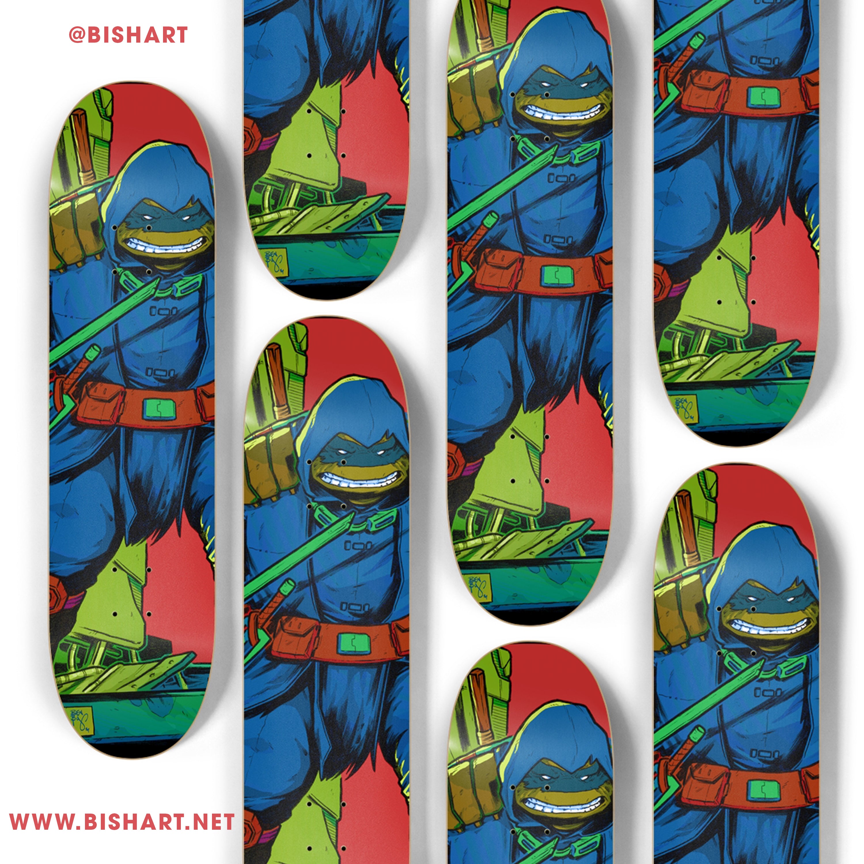 RETRO RONIN - SKATEBOARD DECK – BISHART